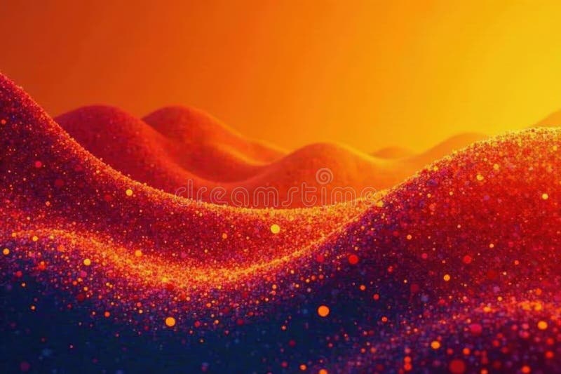 Abstract Orange Gradient, Grainy Texture Wave , Natural, Sun, Lines ...