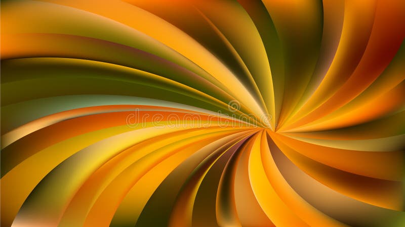 Abstract Orange and Green Radial Spiral Rays Background Stock Vector ...