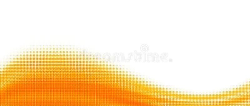 Abstract Orange Halftone Wavy Line Stock Vector - Illustration of ...