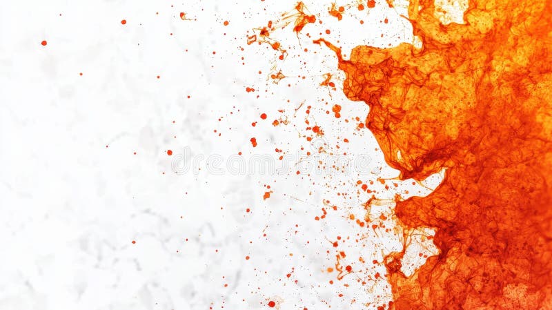 Abstract Orange Ink Splashes Blots High Resolution Background Stock ...