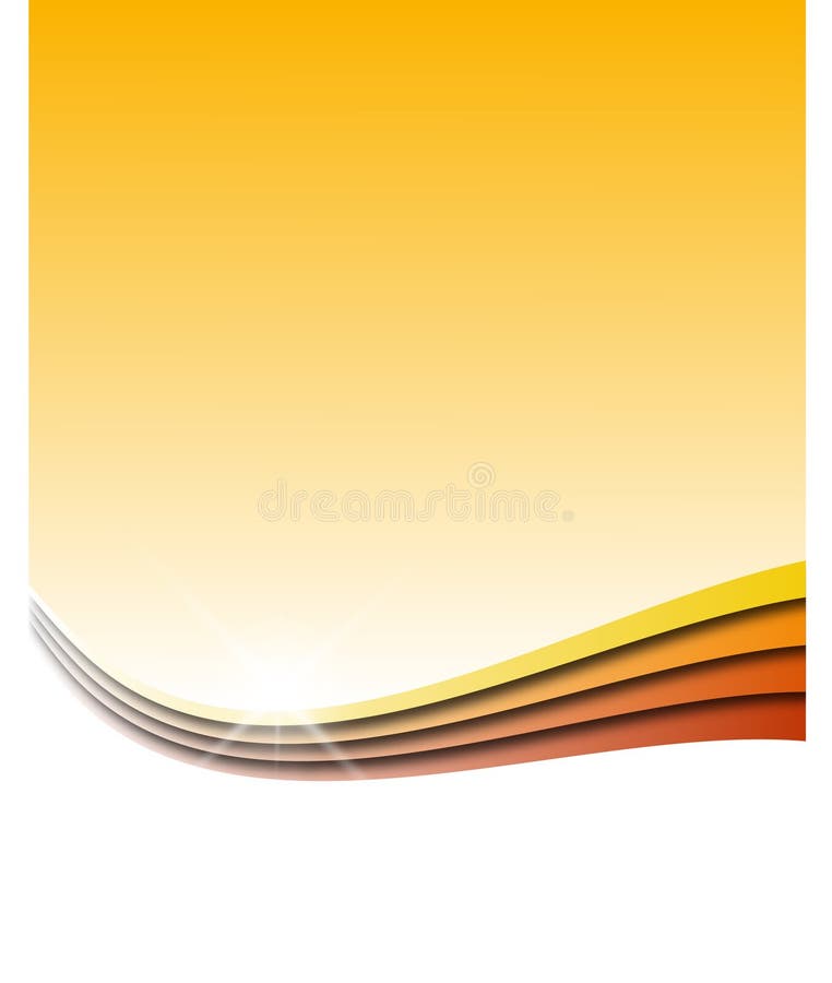 Abstract orange landscape stock vector. Illustration of background ...
