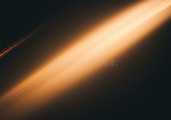 Abstract Orange Light Beam on Dark Background Stock Illustration ...