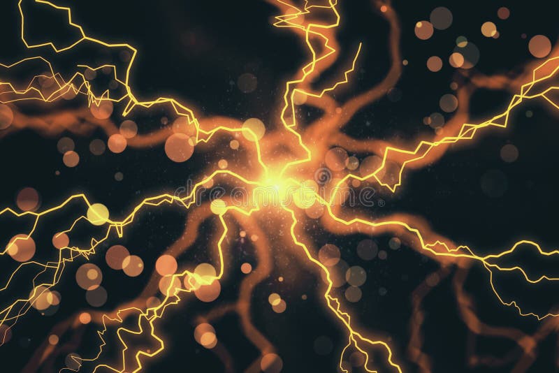 Lightning Neon Bolt in Hands. Thunder Bolt, Lighting Strike Expertise ...