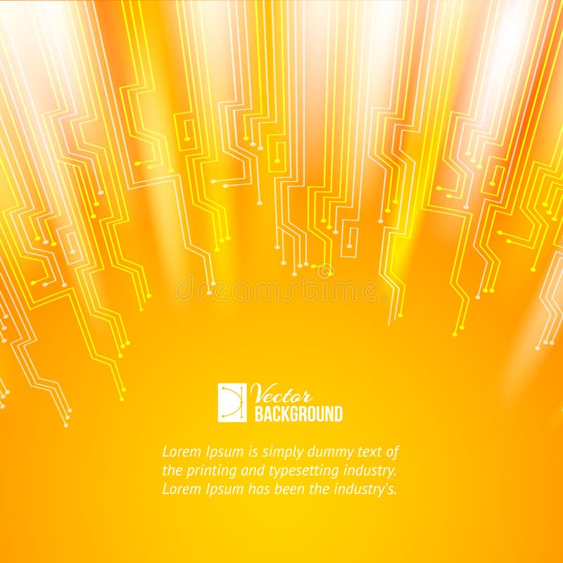 Abstract Orange Lights Background. Stock Vector - Illustration of board ...