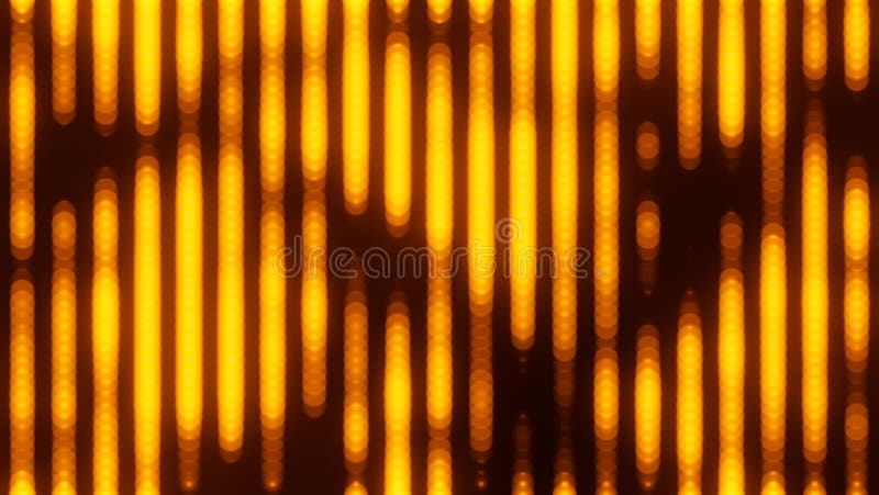 Abstract Orange Lights Bokeh Equalizer Bar Effect.Technology Particles ...