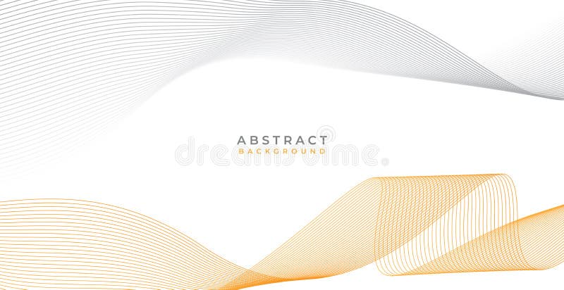 Abstract Orange Line Background Design Stock Vector - Illustration of ...