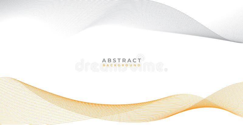 Abstract Orange Line Background Design Stock Vector - Illustration of ...