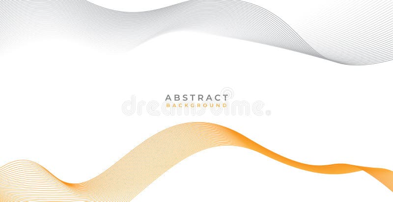 Abstract Orange Line Background Design Stock Vector - Illustration of ...