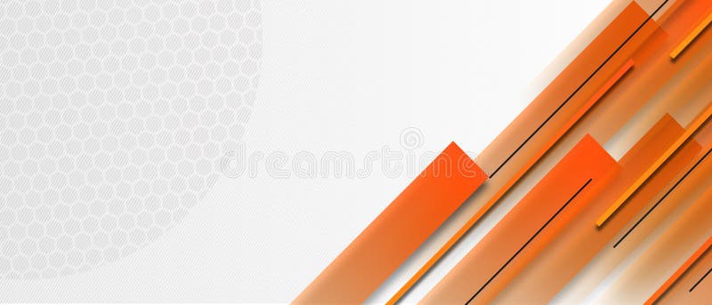 Abstract Orange Line on White Background for Presentation Design Stock ...