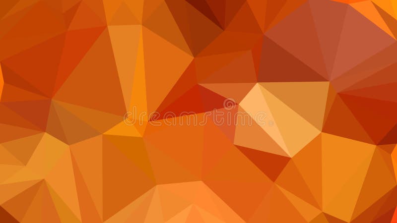 Abstract Orange Low Poly Background Design Stock Vector - Illustration ...