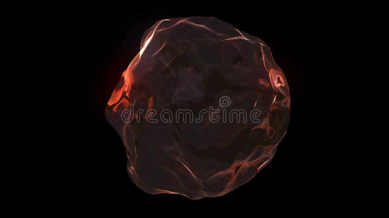 Abstract Orange Matter Sphere Animation. Stock Video - Video of ...
