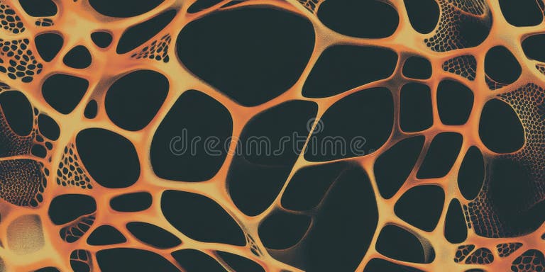 Abstract Orange Mesh Pattern with Organic Cell Structure Stock Photo ...