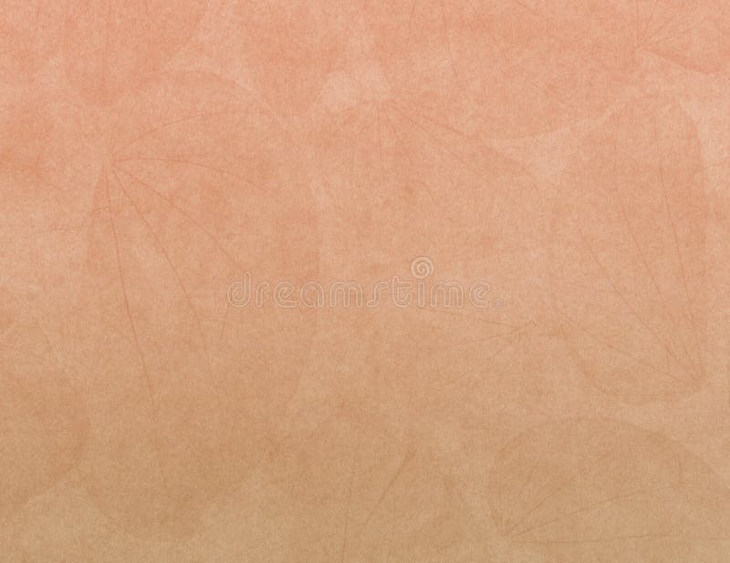 Abstract Orange Paper with Leaves Pattern Background Stock Image ...