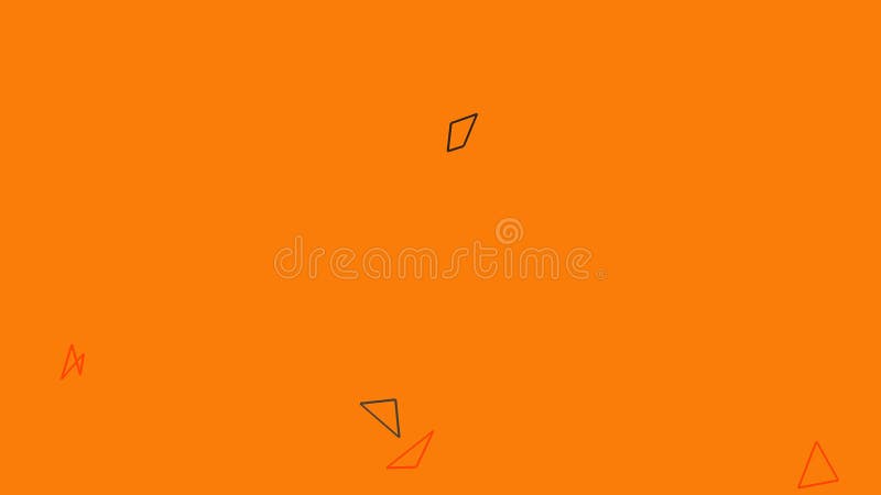 Abstract Orange Pattern Background with Random Object Stock ...