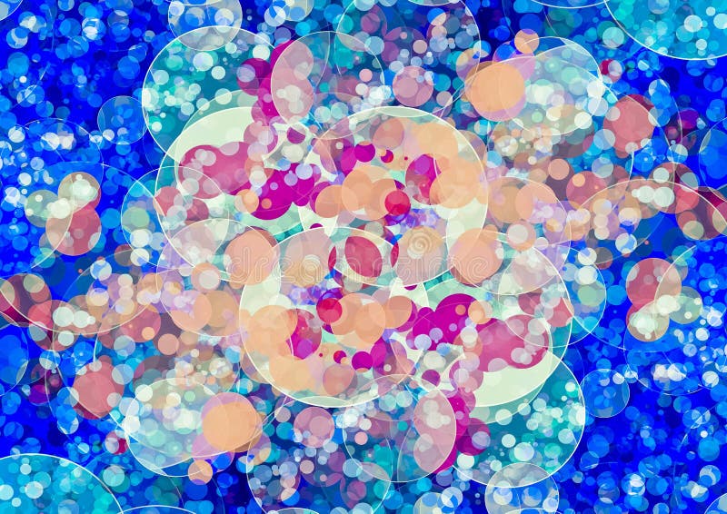 Abstract Orange Pink Blue Color Bokeh Wallpaper Stock Photo - Image of ...