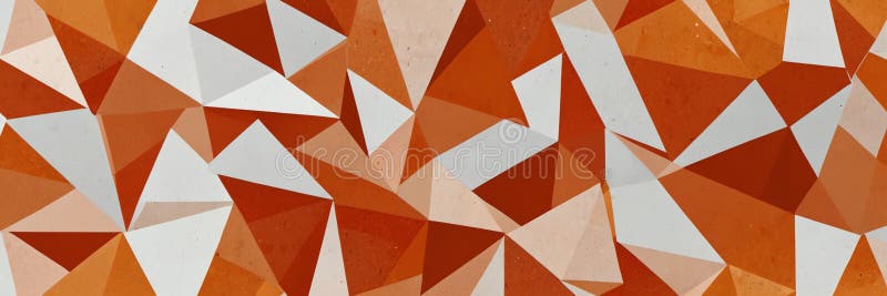 Abstract Orange Polygon Triangles on White Background Design Ai ...