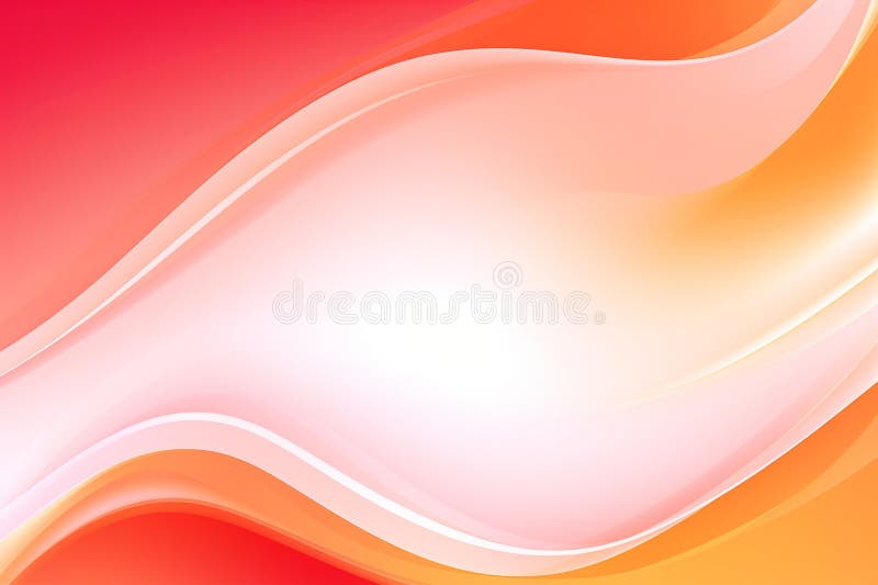 Abstract Orange and Red Background with Wavy Lines Stock Illustration ...