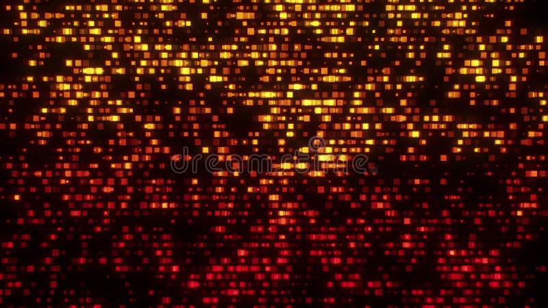Orange Red Binary Code with Moving Data Blocks for Cyber Tech, AI, and Big Data Stock Video ...