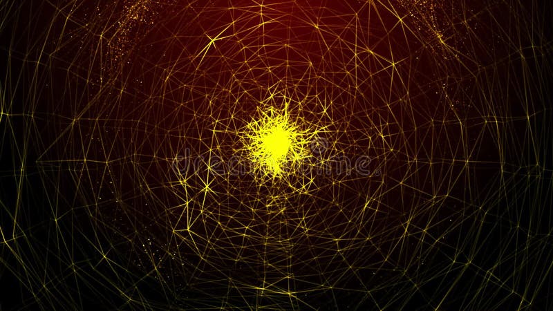 Abstract Orange Red Light Particle Motion on Red Gradient Background 3d ...