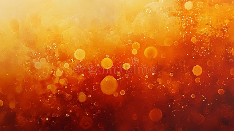 Abstract Orange and Red Watercolor Background with Bubbles and Texture ...