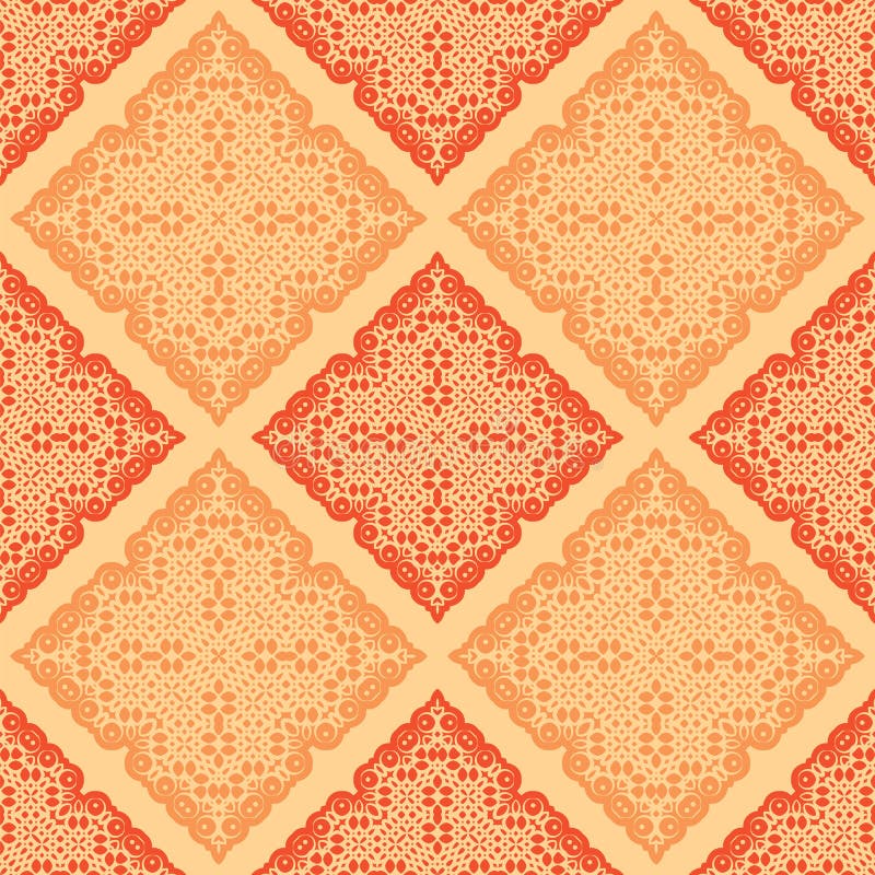 Abstract Orange Seamless Pattern Stock Vector - Illustration of ...