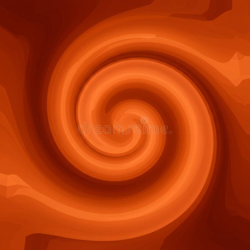 Abstract Orange Spiral Swirl Background Stock Illustration ...