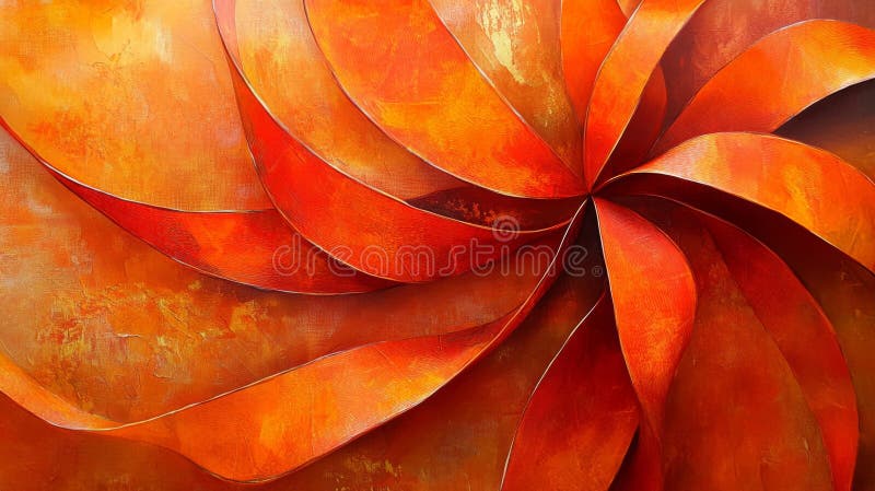 Abstract Orange Spiral Texture with Dynamic Curves and Warm Gradient ...