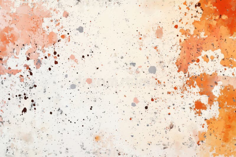 Abstract Orange Splatter Background with Textured Patterns and Soft ...