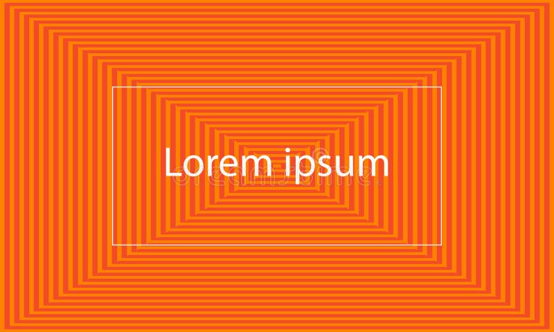Abstract Orange Square Frame Design Stock Vector - Illustration of ...