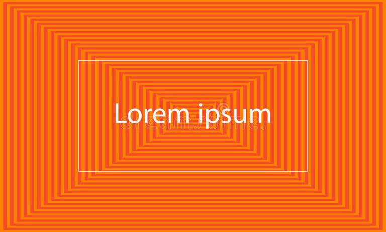 Abstract Orange Square Frame Design Stock Vector - Illustration of ...