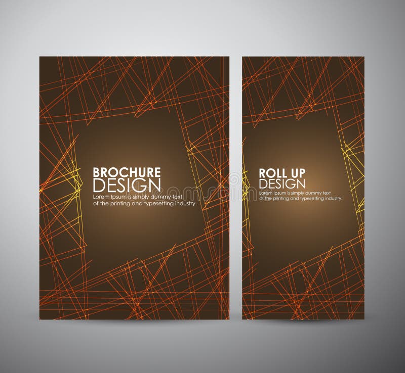 Abstract Orange Square. Graphic Resources Design Template Stock Vector ...