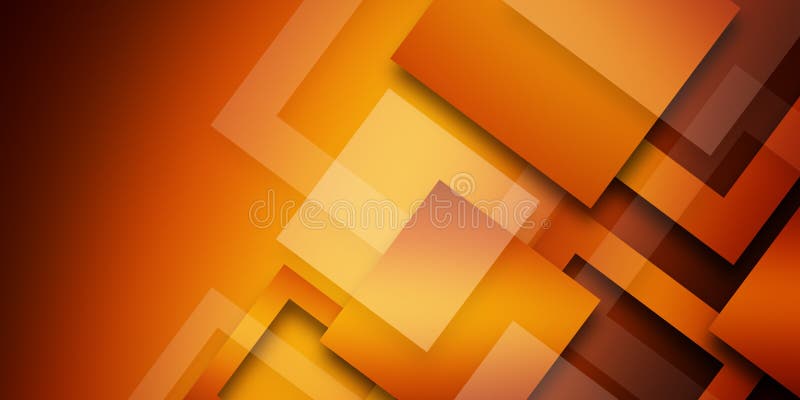 Abstract Orange Squares Design Background Stock Illustration ...