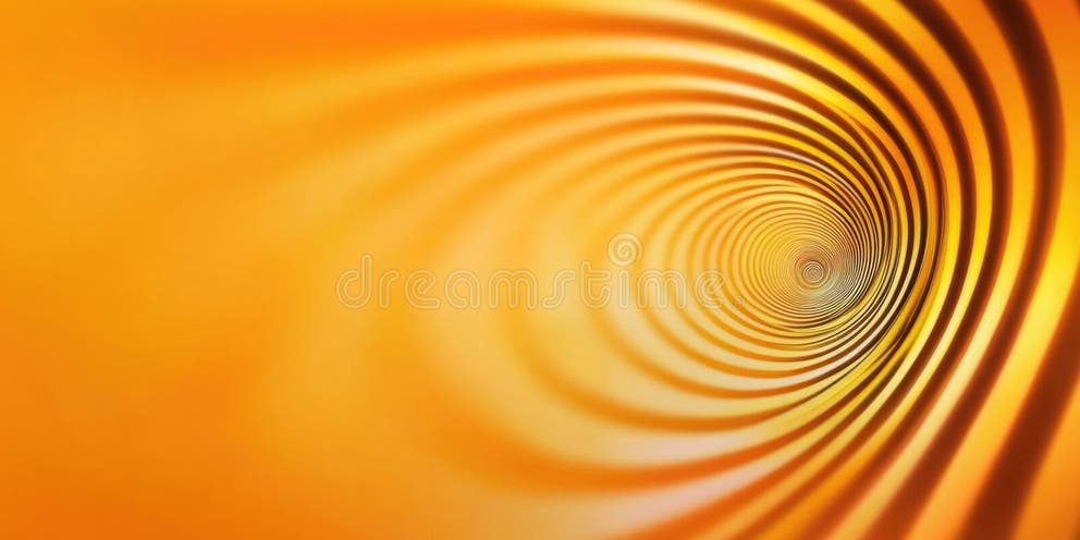 Abstract Orange Swirl Pattern with Concentric Circles and Spiral Design ...