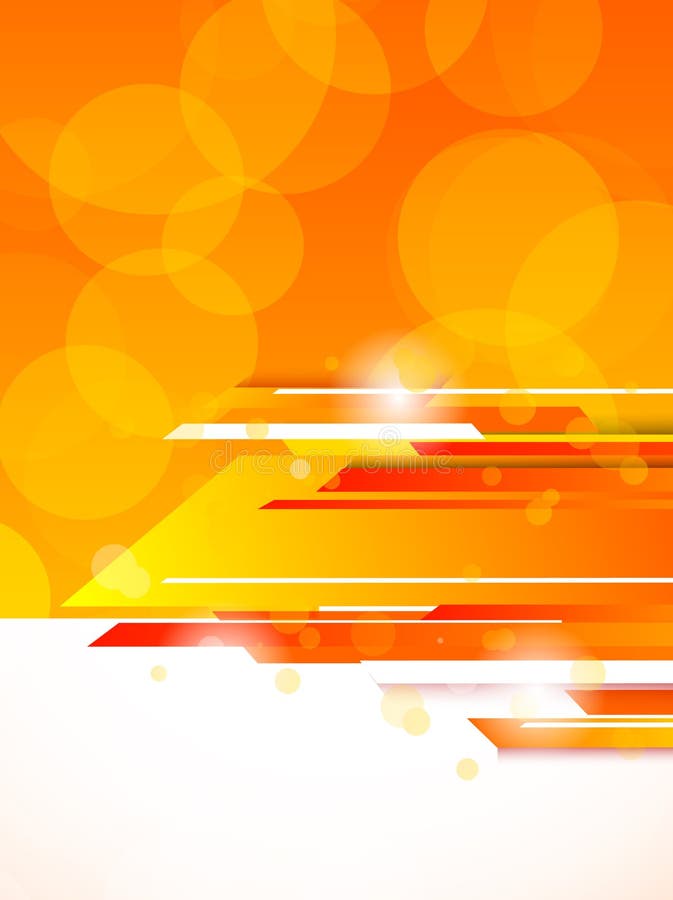 Modern Bright Orange Swoosh Background Stock Vector - Illustration of ...