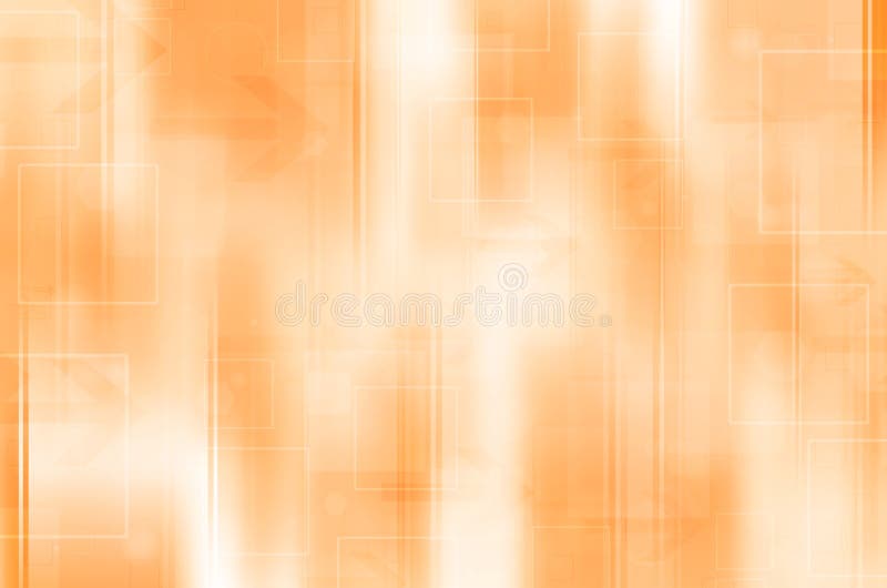 Abstract Orange Tech Background. Stock Illustration - Illustration of ...