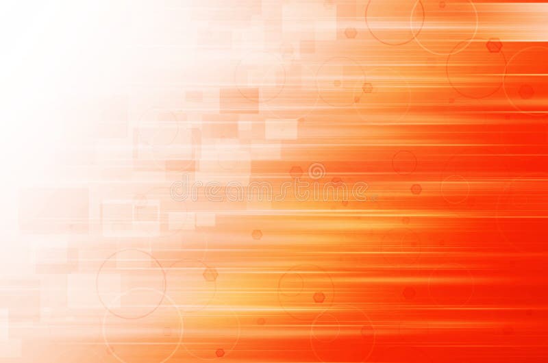 Orange Technology Background Stock Illustration - Illustration of ...