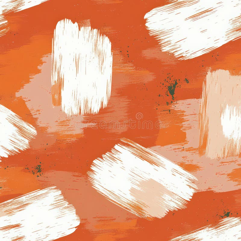 Abstract Orange Texture with Brush Strokes and Random Patterns Stock ...