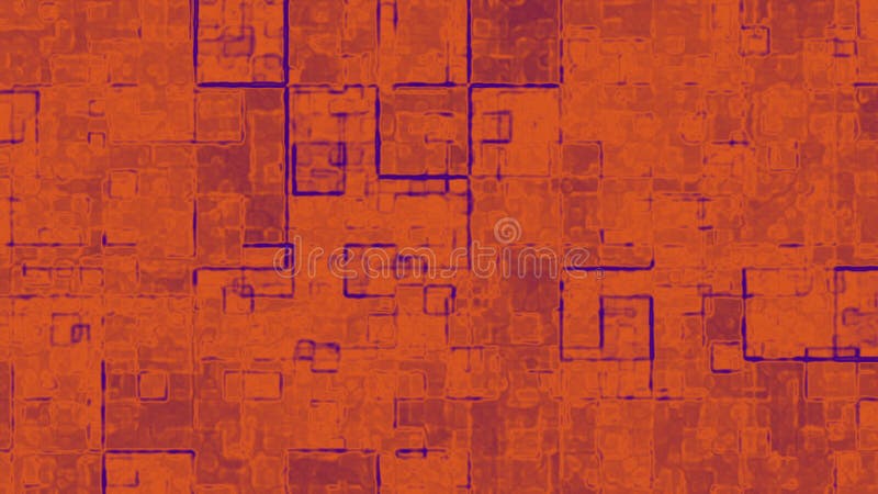 Abstract Orange Textured Grid Pattern Features Small Red Squares Stock ...
