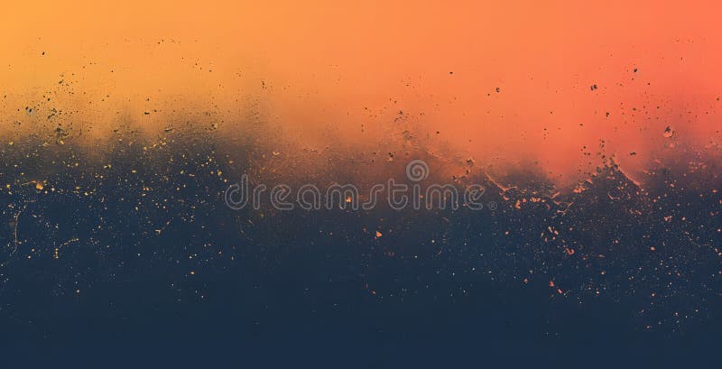 Abstract Orange To Black Gradient with Texture Stock Illustration ...
