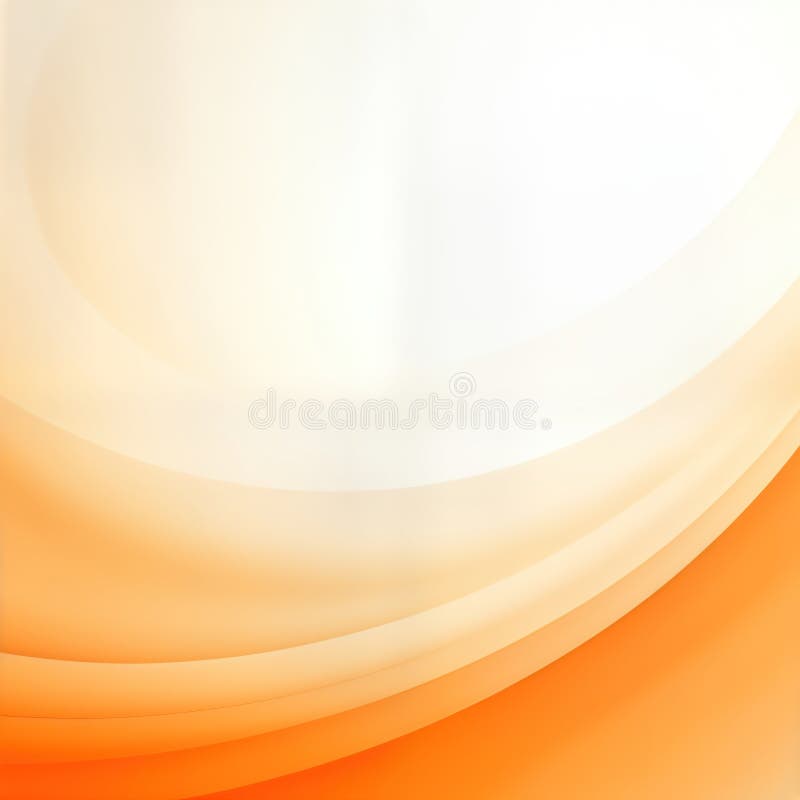 Abstract Orange Transparent Gradient Overlay. Soft Flowing Curves ...