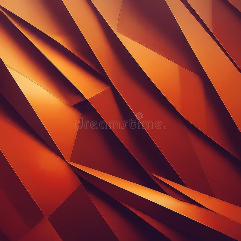 Abstract Orange Triangle Pattern Stock Illustration - Illustration of ...