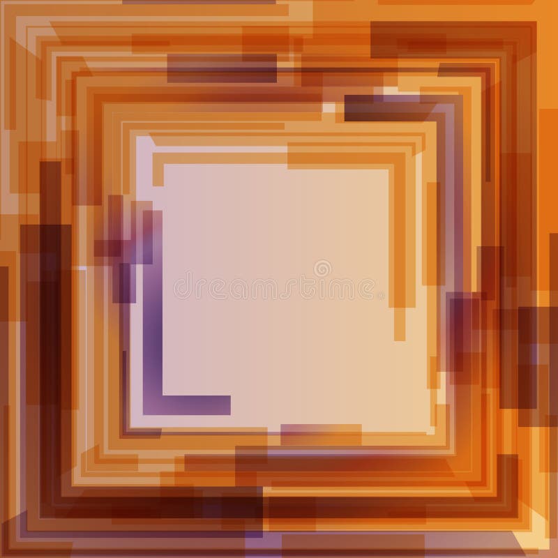 Abstract Orange and Violet Gradient Square Text Layout Stock Vector ...