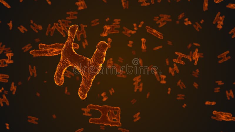 Abstract Orange Virus Cells Under Microscope Stock Footage - Video of ...