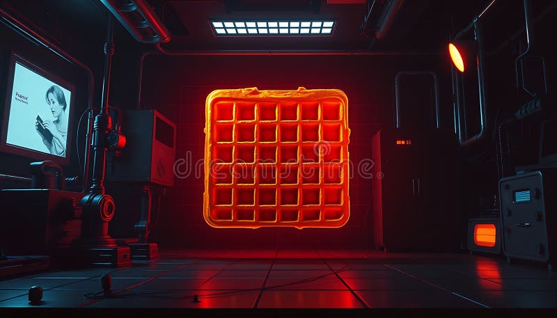 Abstract Orange Waffle Pattern, Geometric and Modern Background Design ...