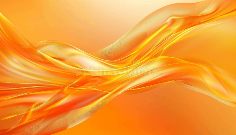Abstract Orange Wave Background Stock Illustration - Illustration of ...