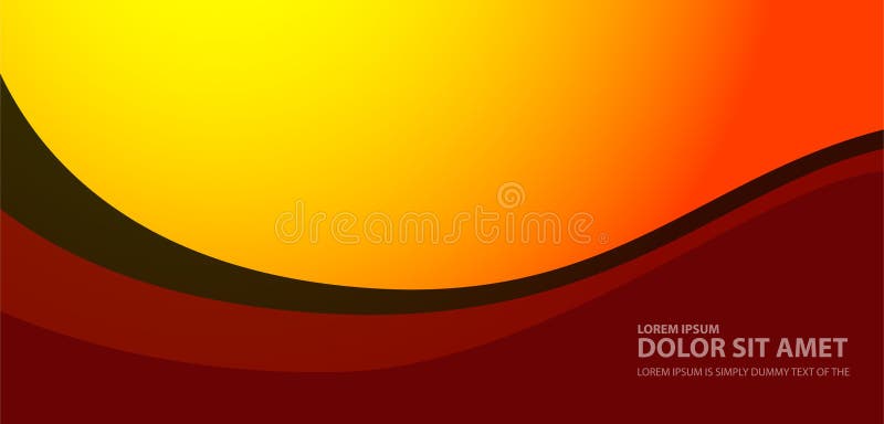 Abstract Gold Orange Red Wave Background Vector Orange Tone Abstract ...