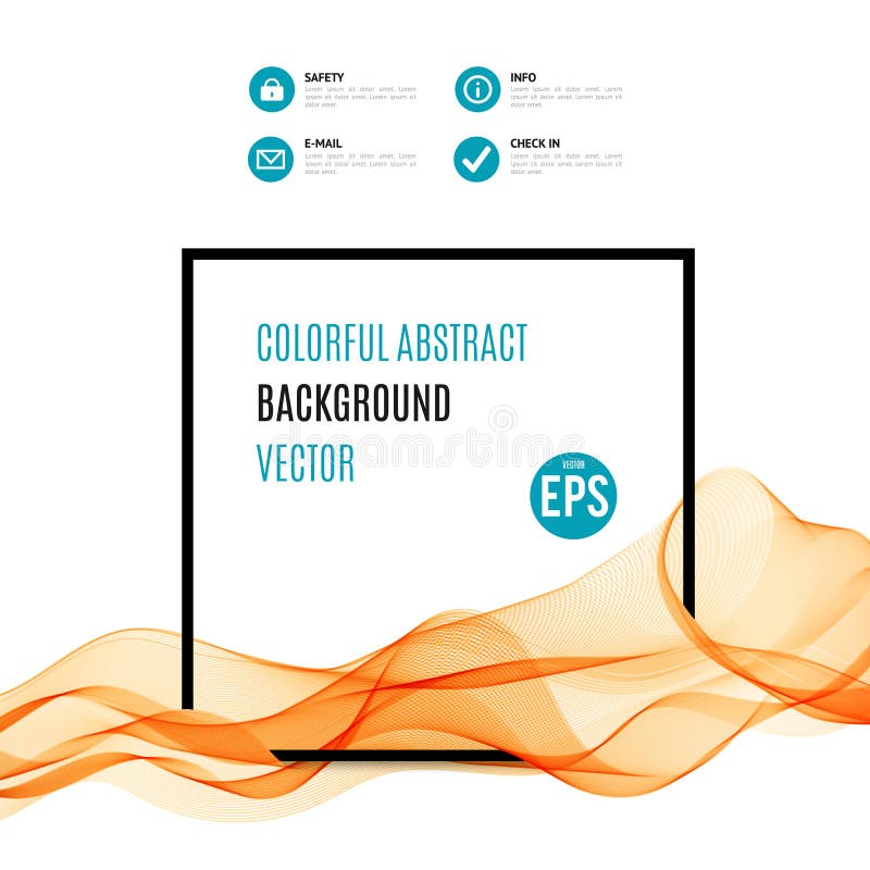 Abstract Orange Paper Background with Bright Stock Vector ...