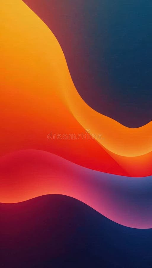 Abstract Orange Wave, Gradient Background Clean, Modern Design ...