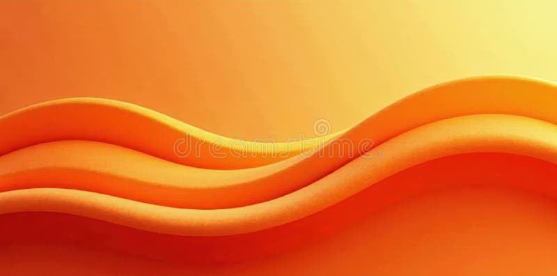 Abstract Orange Wave Gradient Background Light Clean Flowing Lines ...