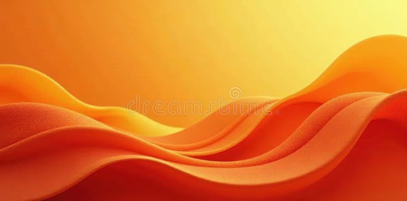 Abstract Orange Wave Gradient Background Light Clean Flowing Lines ...